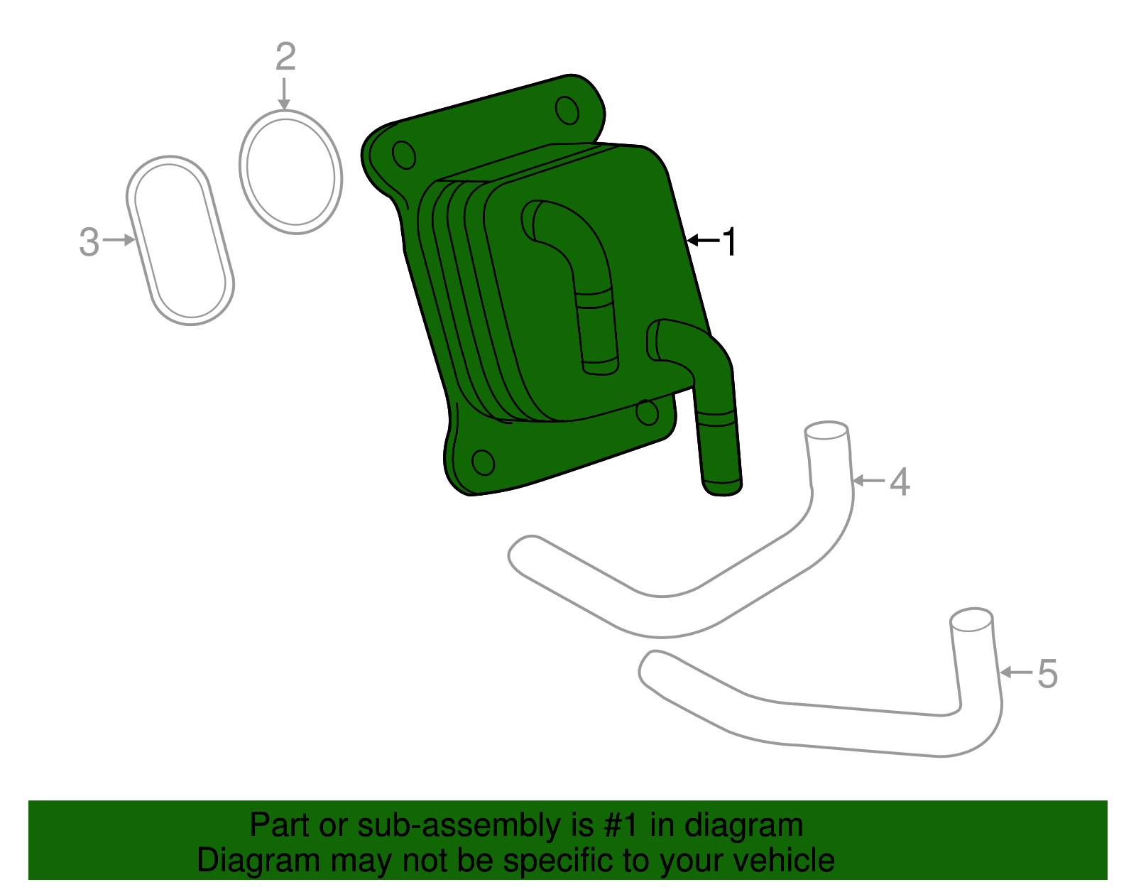 2016-2023 Toyota Tacoma Oil Cooler 15710-0P020 | Toyota Parts Center