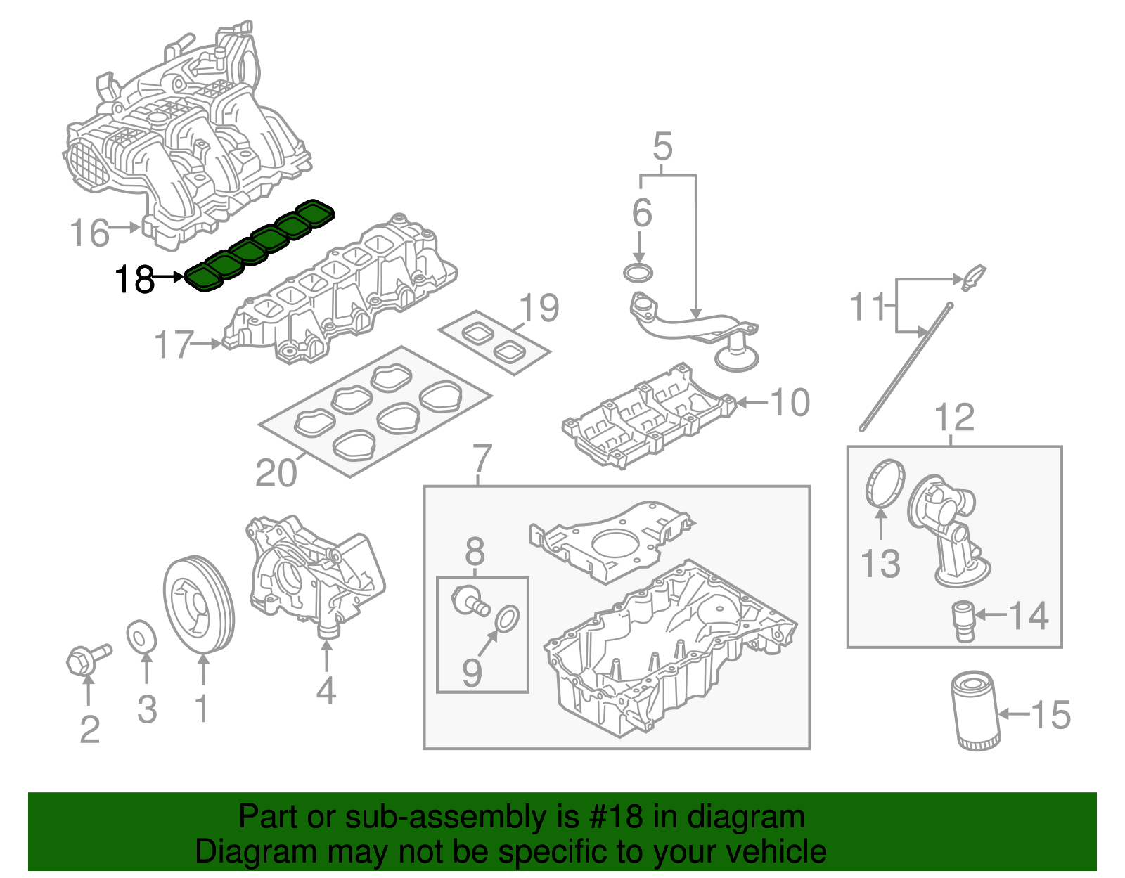 2011-2025 Ford Gasket AT4Z-9H486-A | OEM Parts Online
