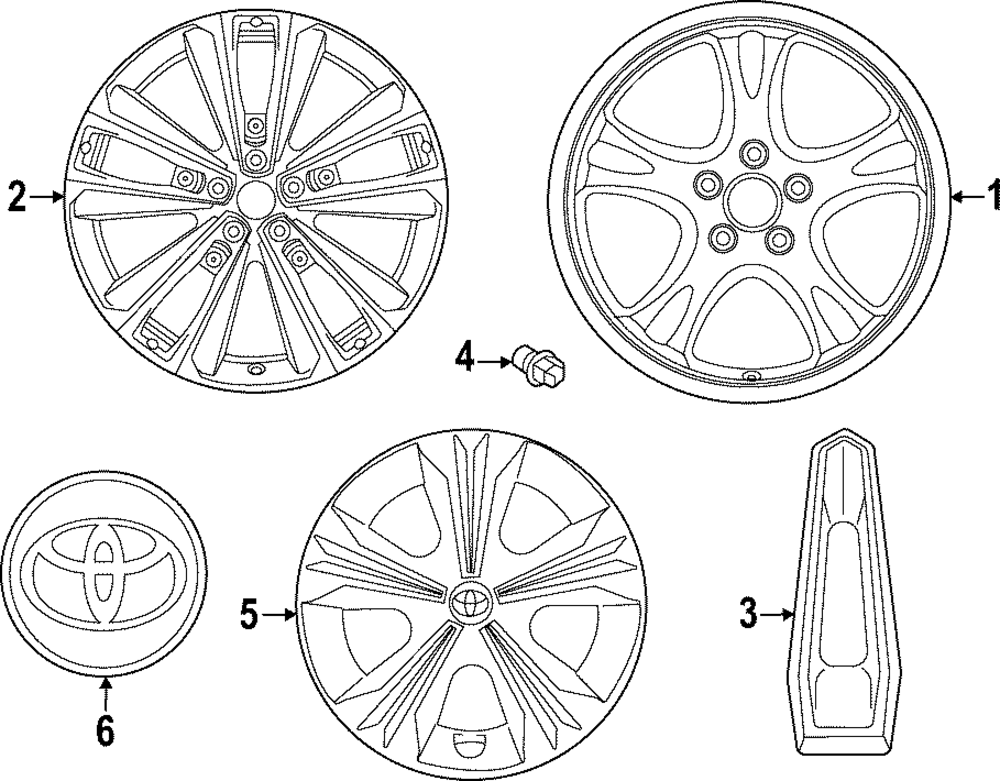 2023-2025 Toyota bZ4X 2023-2024 Toyota bZ4X - Center Cap 42602-42050 ...