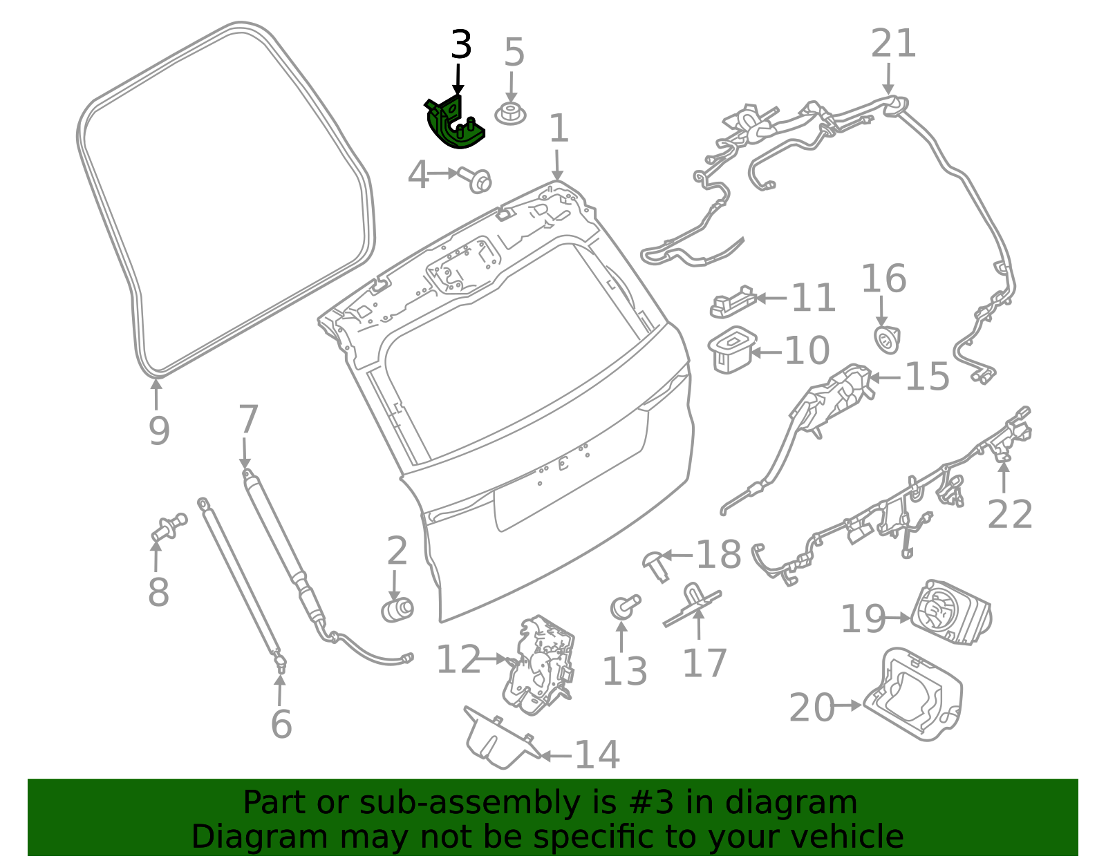 LR080294 - High-Quality Liftgate Hinge for 2017-2023 Land Rover ...
