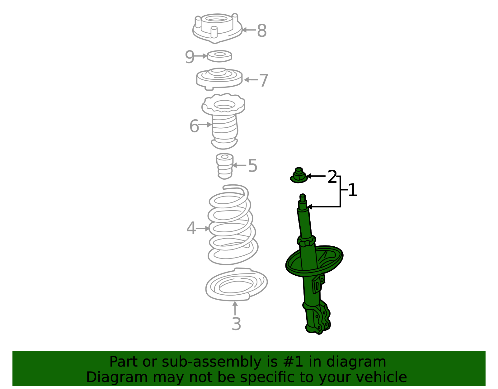 Suspension Strut - OEM Ride Quality and Handling | AutoNation Parts