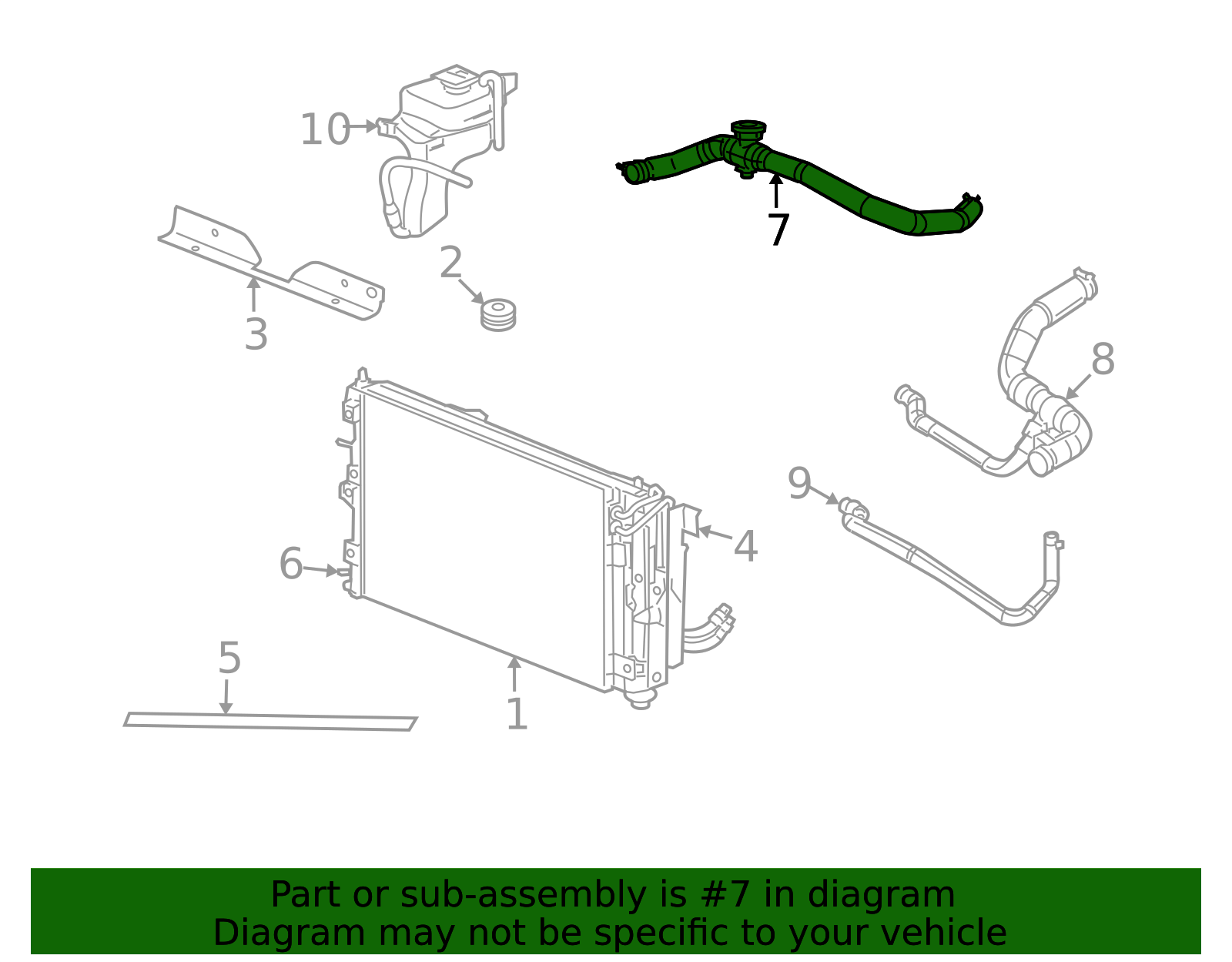 Upper Hose 05058172AJ | Mopar Parts Canada