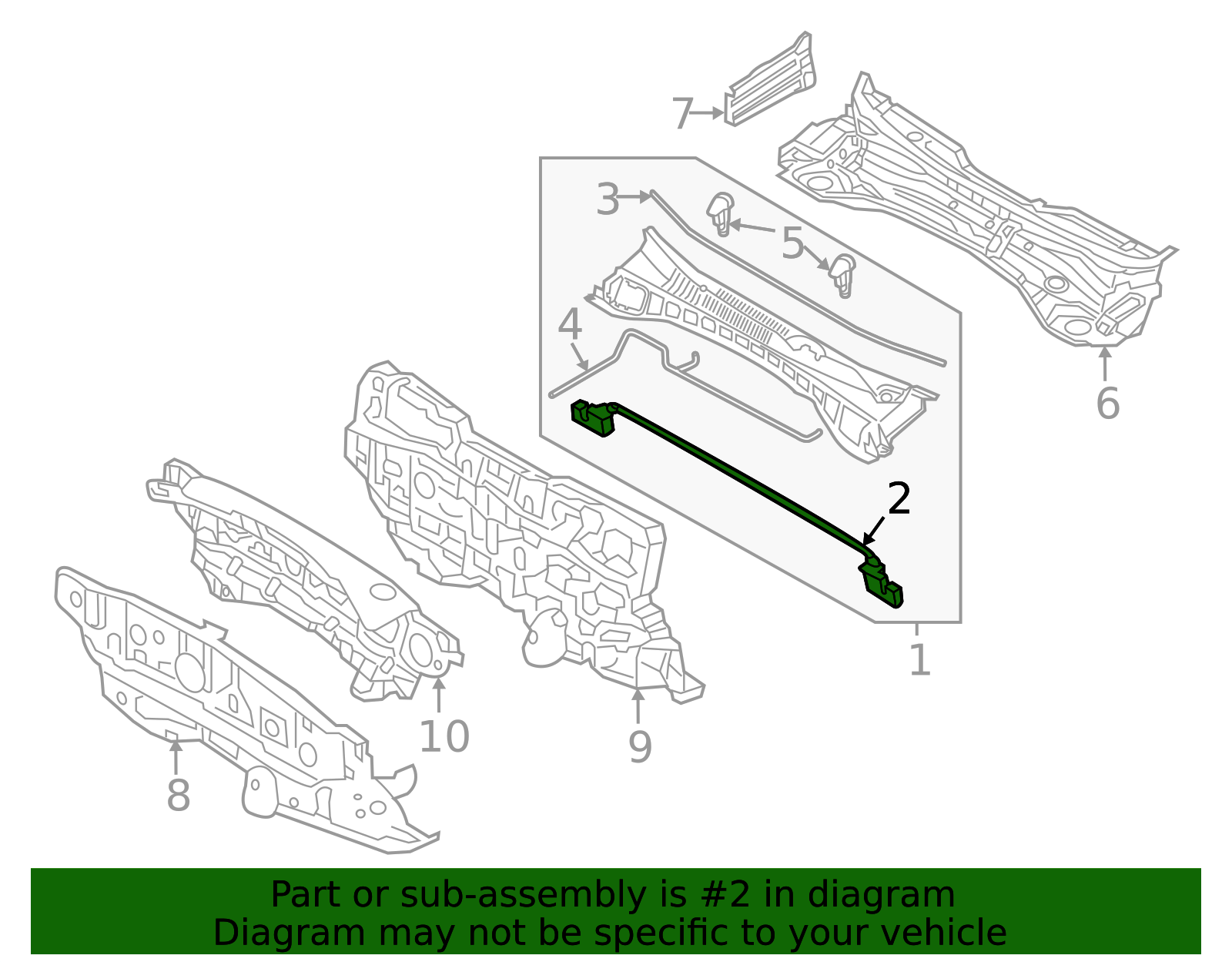 2013-2018 Hyundai Santa Fe Sport Front Weather-Strip 86430-4Z000 ...