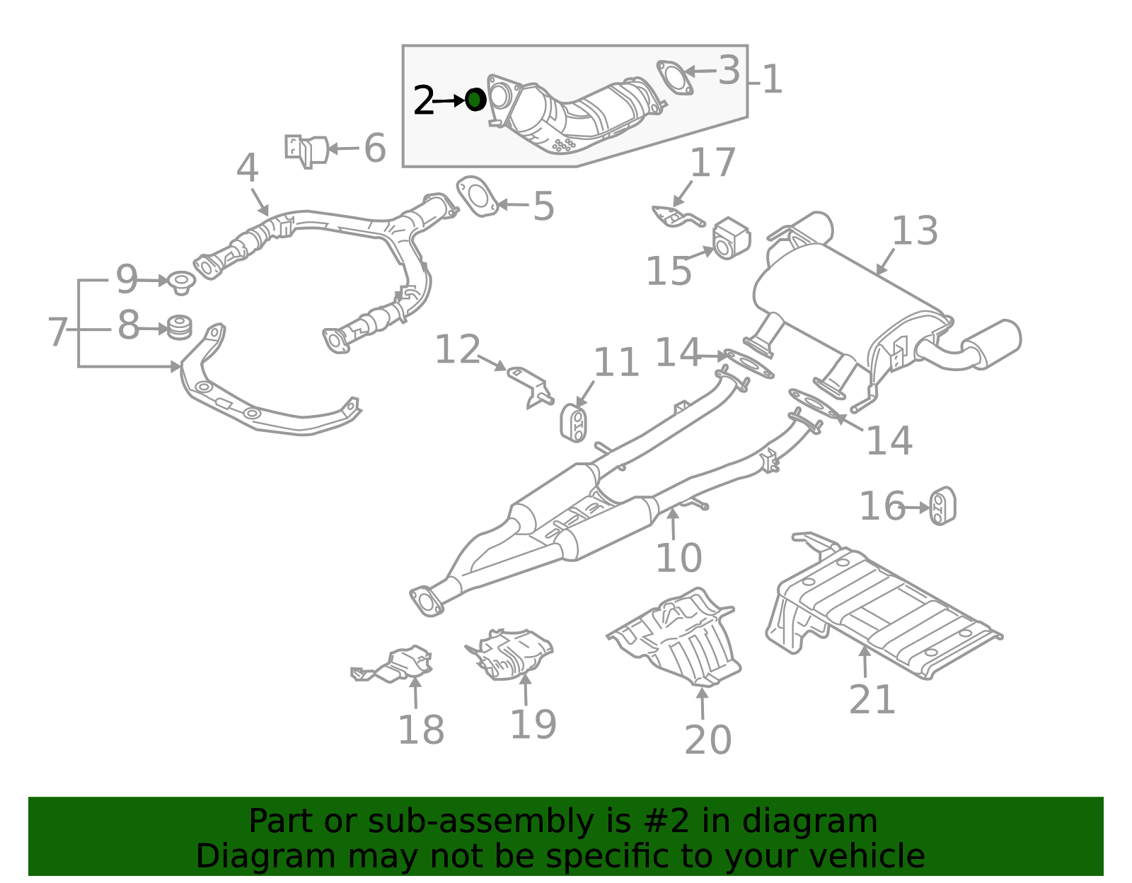 20691-19U0A - Exhaust Pipe To Manifold Gasket 2007-2025 Nissan ...