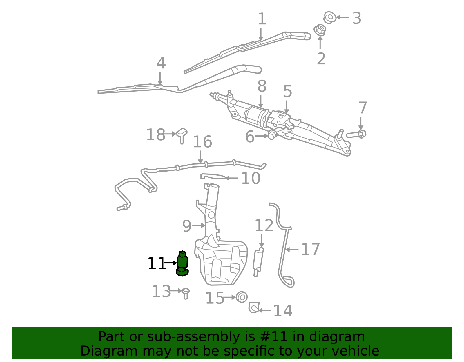 Washer Pump 05179153AC | Mopar Parts Canada