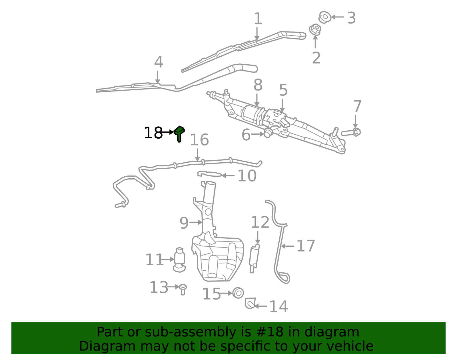 Washer Nozzle 5113049AA | Mopar Parts Canada