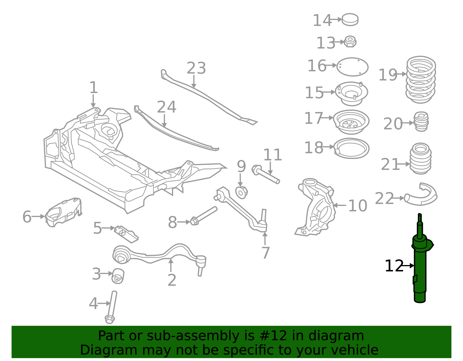 2008-2013 BMW | Strut | 31316786022 | BMW OEM Parts Store