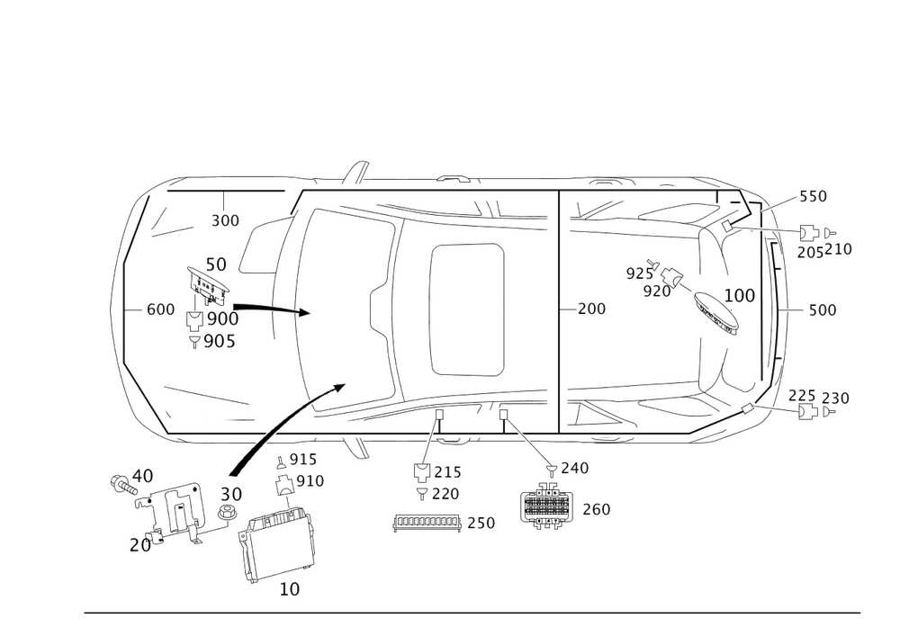 2002-2012 Mercedes-Benz Wiring Harness 164-540-23-05-64 | Benz Parts Online