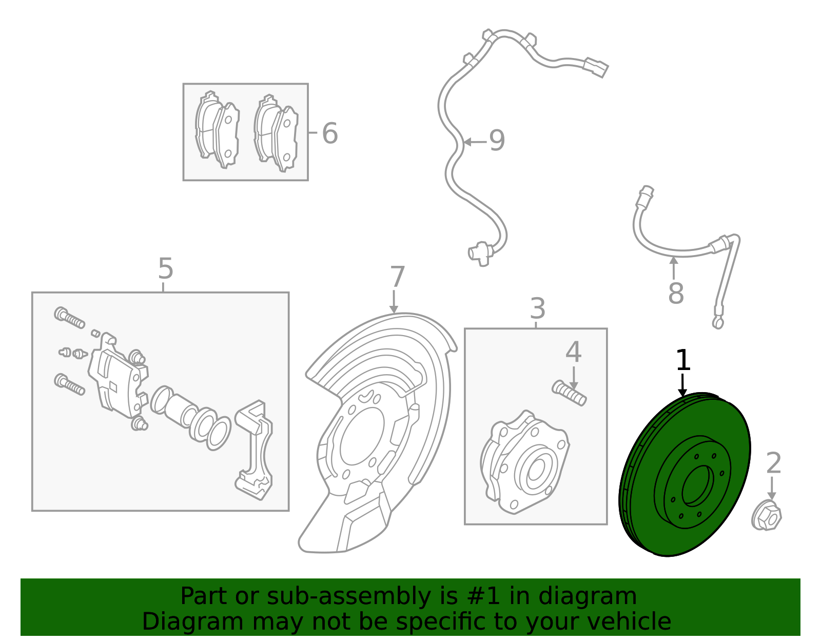 40206-6RR0B - 2021-2025 Nissan Rogue - Rotor - Disc Brake - Front ...