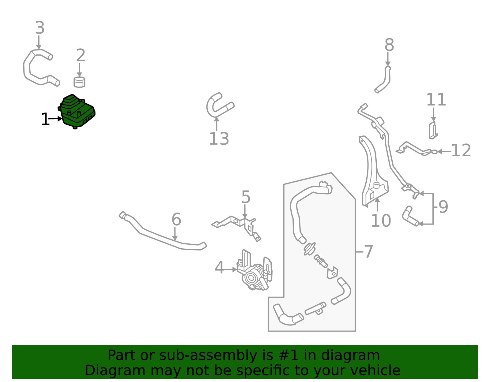217105MP0A - Nissan Drive Motor Inverter Coolant Reservoir 2023-2025 ...