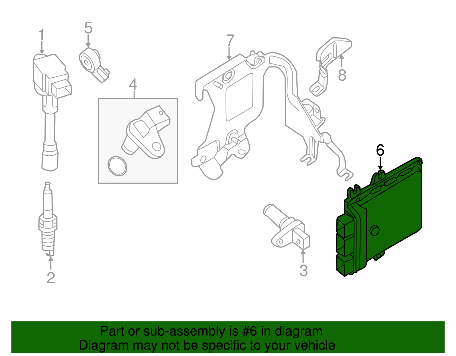 2011-2013 Nissan Murano Ecm 23710-1GR1A | My Nissan Part