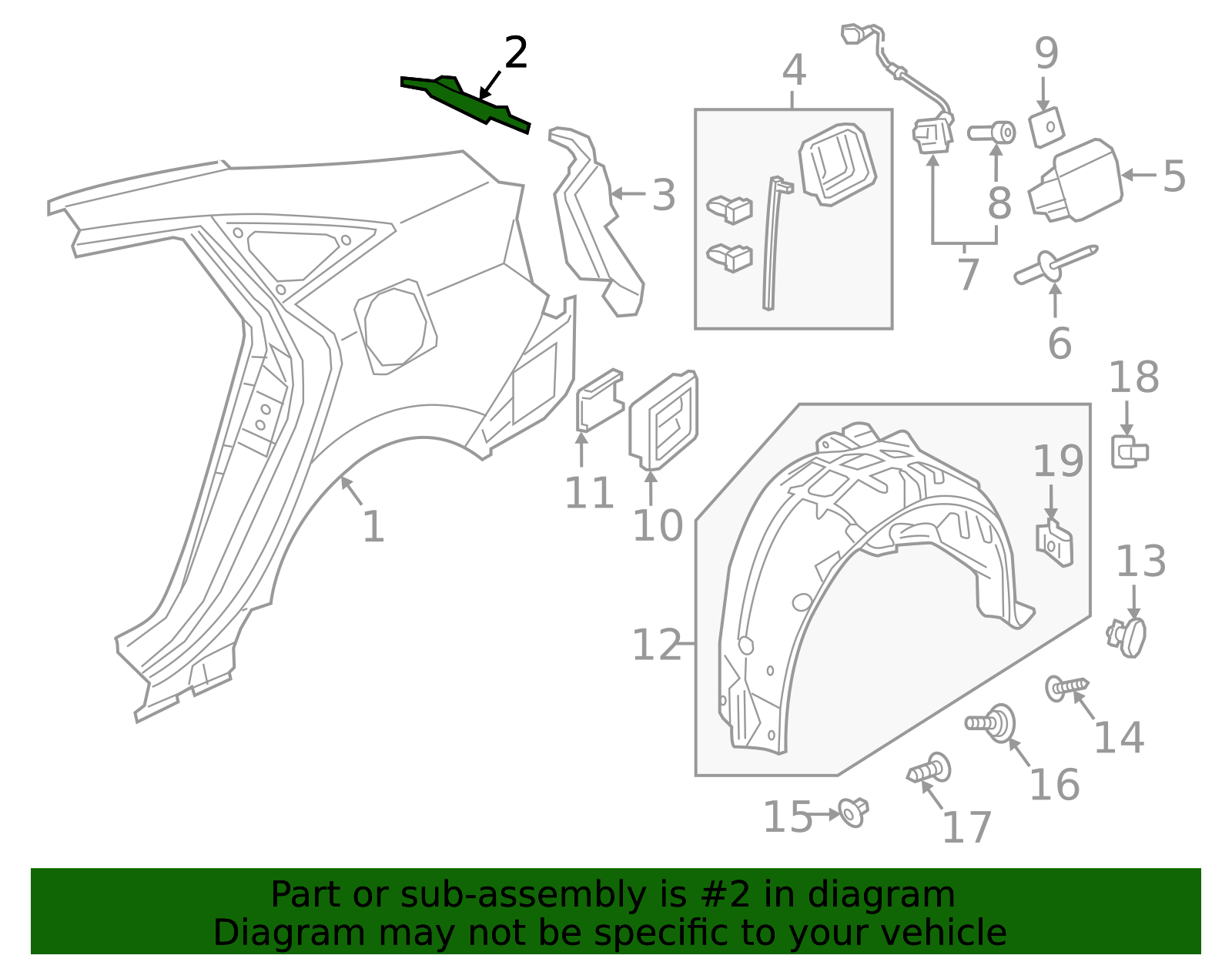 63721-TBA-A00ZZ - 2016-2022 Honda - Gutter L Rear (Upper) | Honda Parts ...