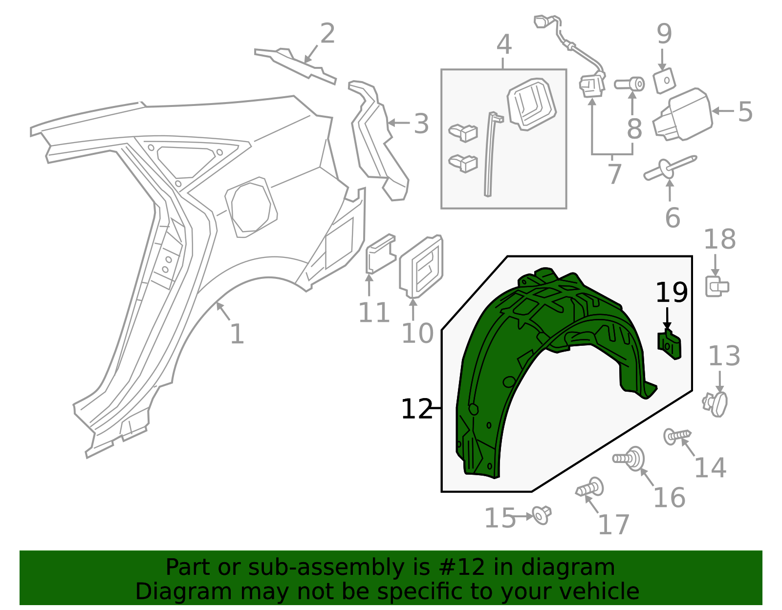 74592-TBA-A10 - Wheelhouse Liner 2019-2021 Honda Civic | Honda Parts Online