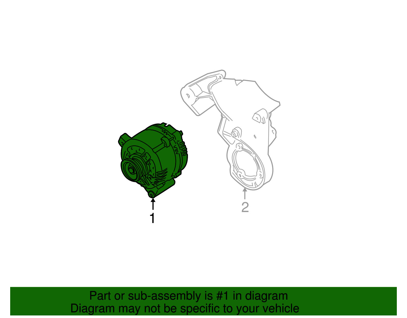 2001-2004 Ford Mustang Motorcraft™ Alternator GLV-9107-RM | Awesome Parts Ford