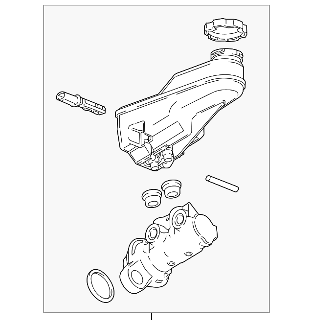 84118577 - Brake Master Cylinder Kit with Reservoir, Sensor, Seals, Pin ...