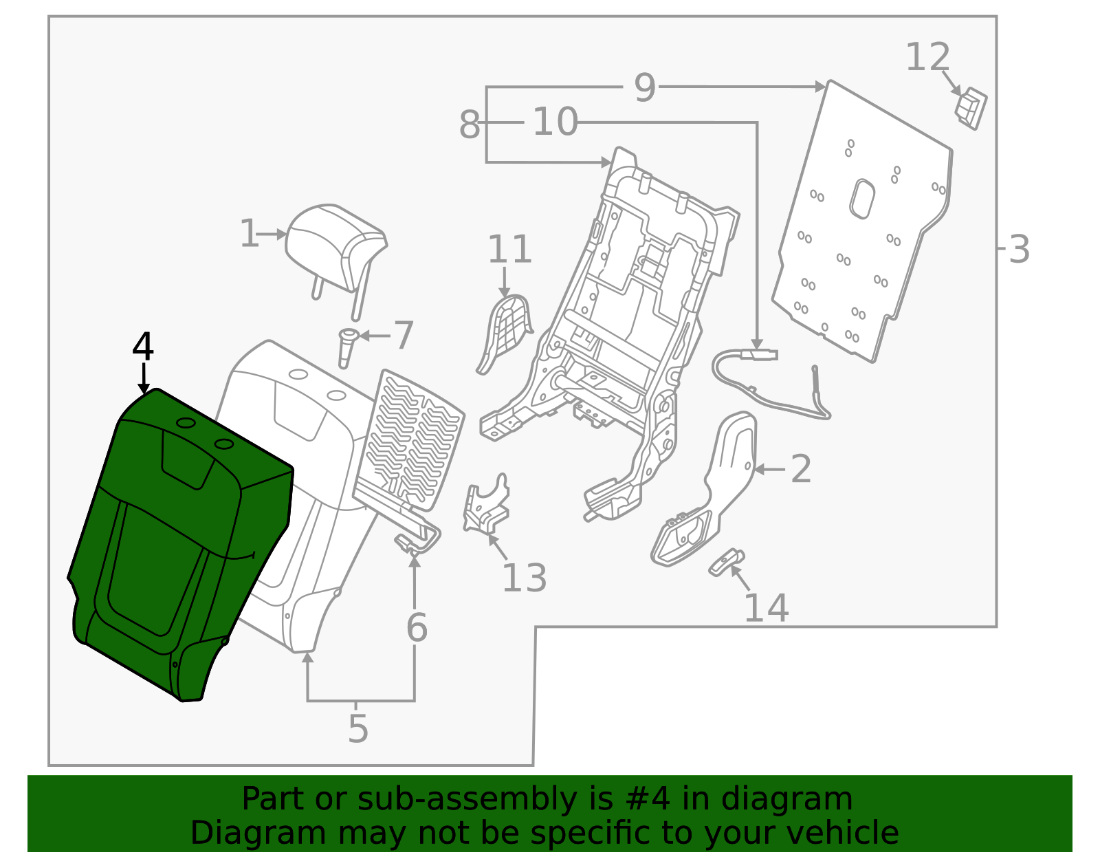 Hyundai - 88360-CW020-PUA - Seat Back Cover - 2022-2025 Hyundai | OEM ...