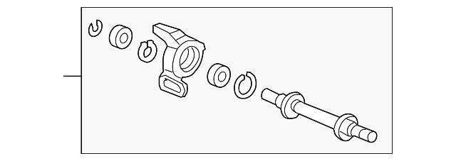 44500-TR0-A90 - Intermediate Shaft 2012-2015 Honda Civic | Honda Parts ...