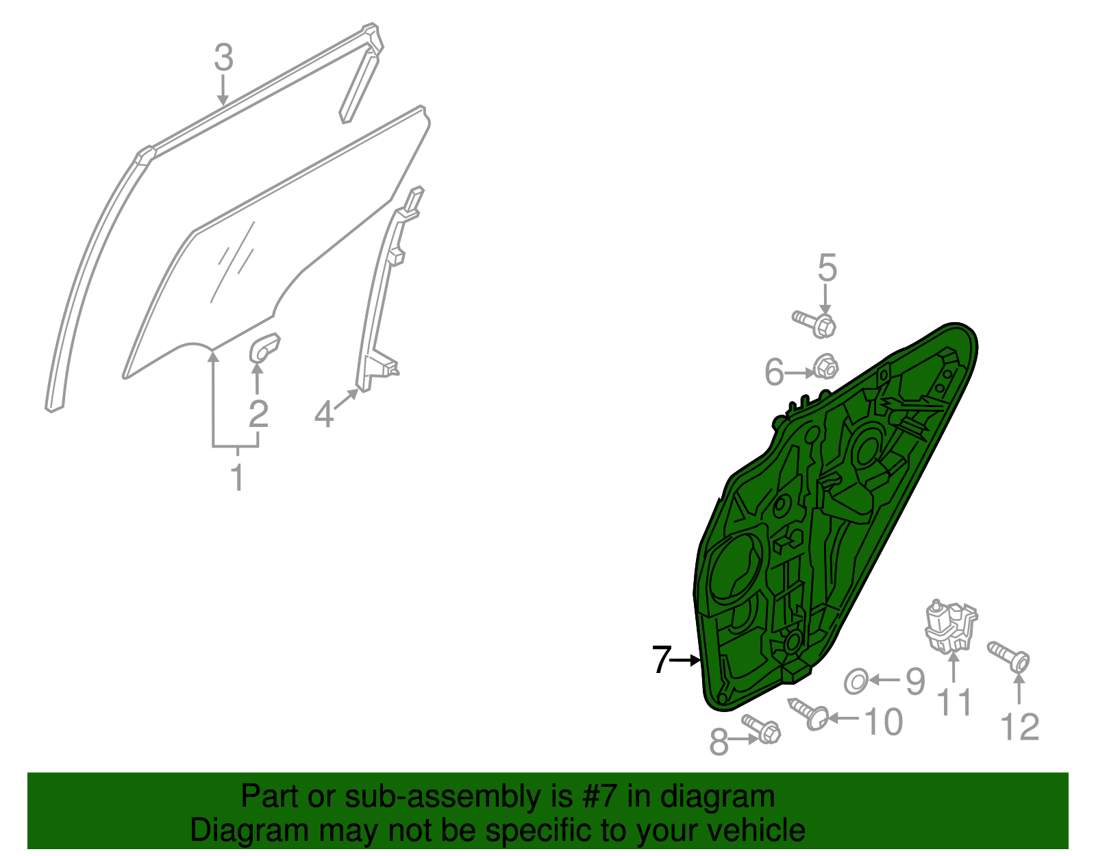 83481-4Z000 - Window Regulator - 2013-2018 Hyundai | World OEM Parts ...