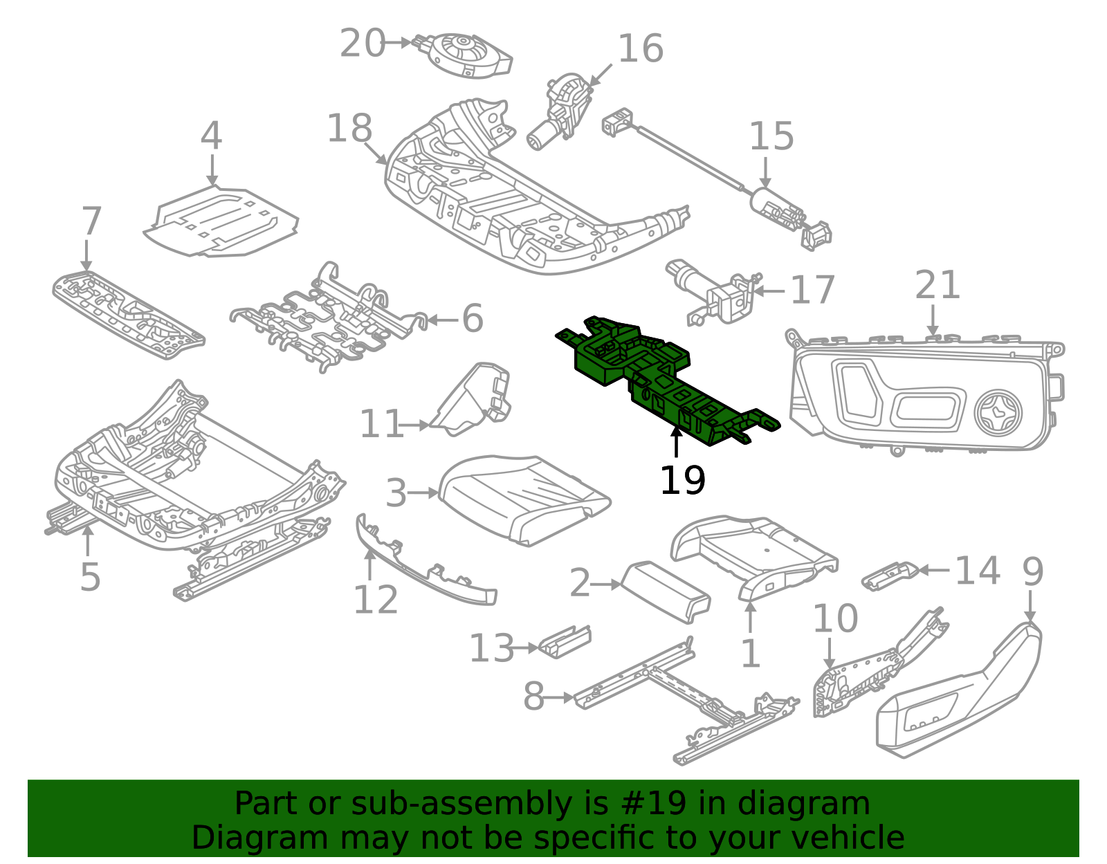 2023-2025 BMW Power Seat Control Module Bracket 52-10-5-A47-D24 | OEM ...