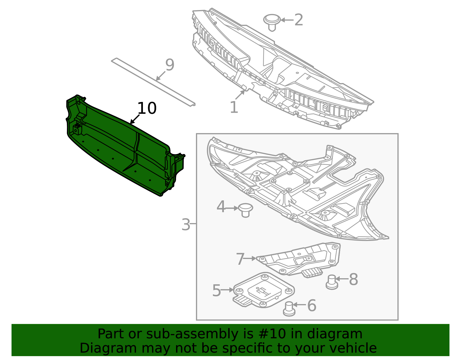 29150-CH000 - Air Guide 2023-2025 Kia Sportage | Kia.Parts Store