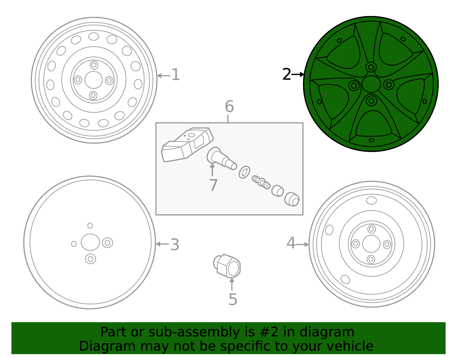 52910-1R205 - Hyundai Wheel, Alloy 2012-2014 Hyundai Accent ...