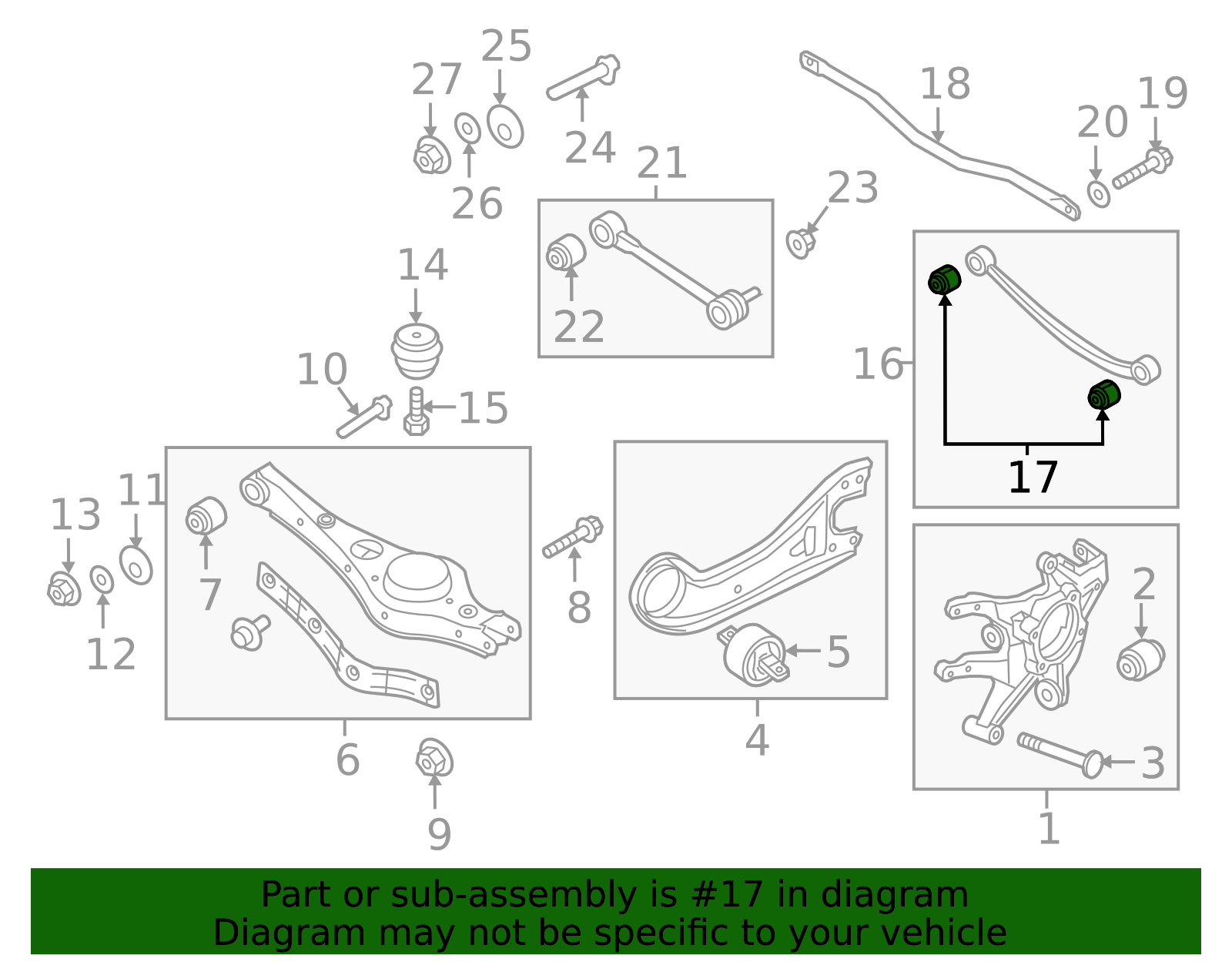 55118-3R000 - Upper Control Arm Bushing 2011-2021 Kia | Kia.Parts Store