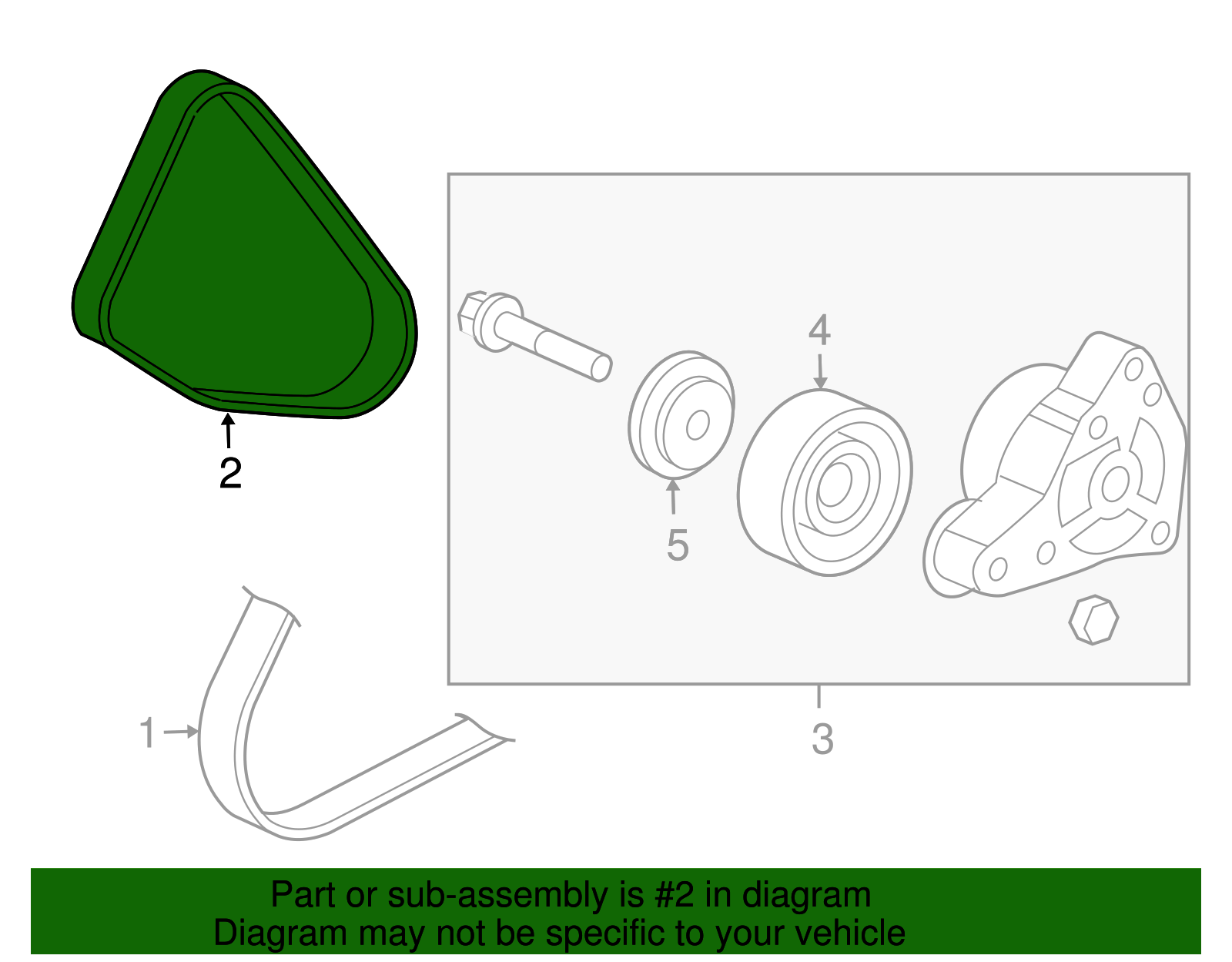 2003-2005 Honda Serpentine Belt Belt 31110-RAA-A03 | Honda Factory Parts