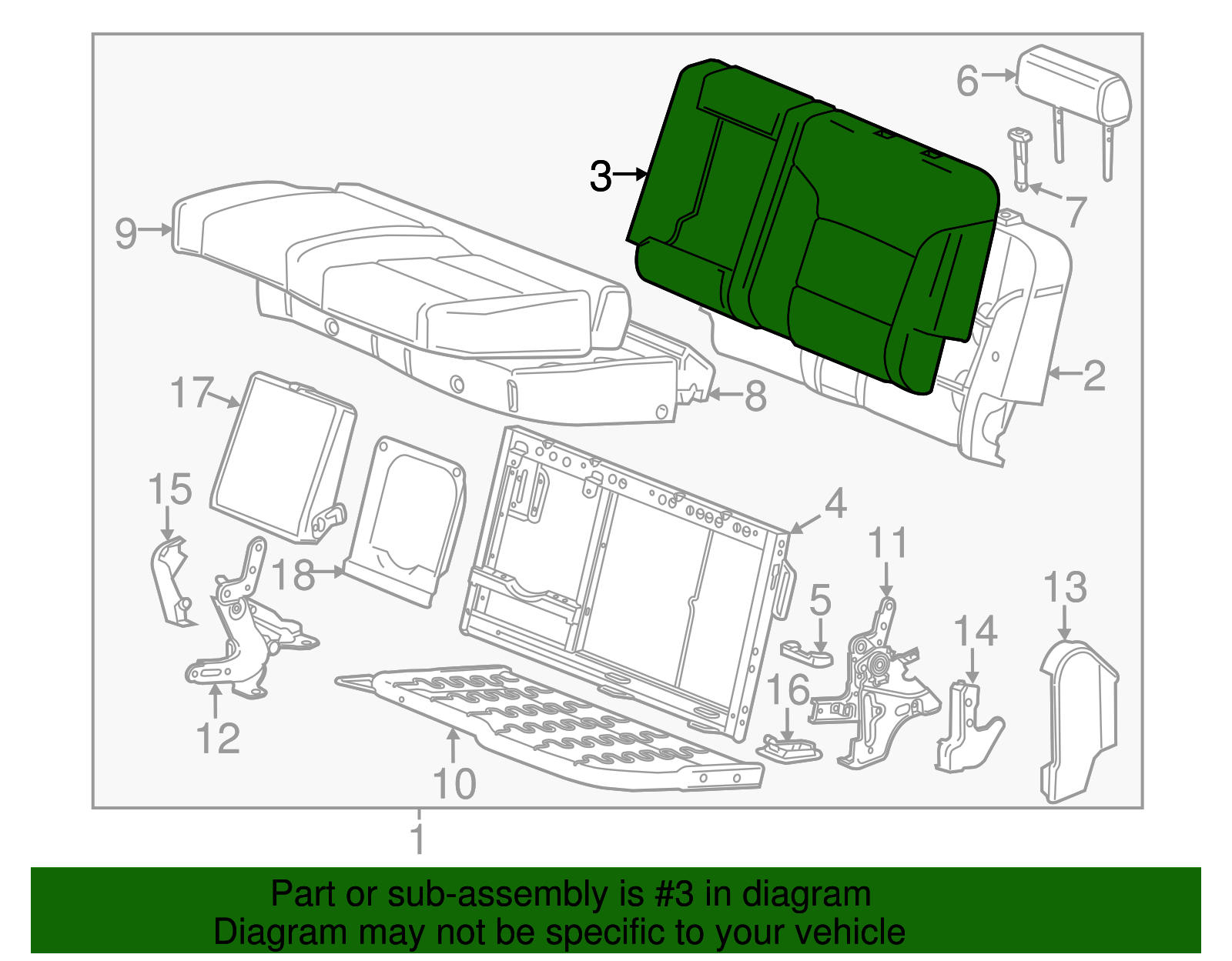 2016-2019 GM Dune Driver Side Seat Cover 84550052 | GM Parts Center