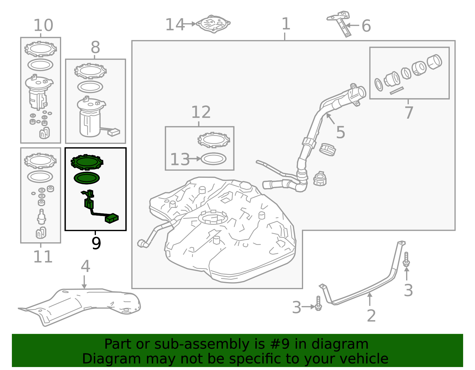 17047-TWA-A01 - Fuel Gauge Sending Unit 2018-2025 Honda Accord | Honda ...