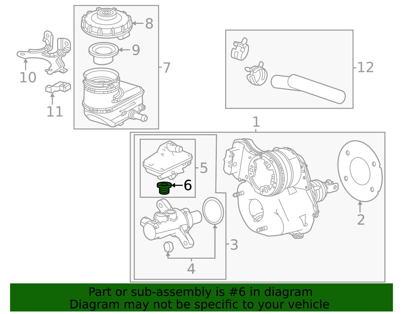 46665-SWW-G01 - 2023-2025 Honda - Reservoir Grommet | Genuine Honda Parts