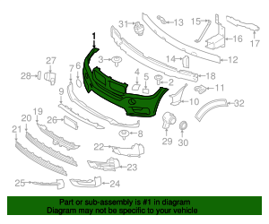 51117378617 - 2014-2018 BMW X5 Bumper Cover (51-11-7-378-617) | BMW of ...