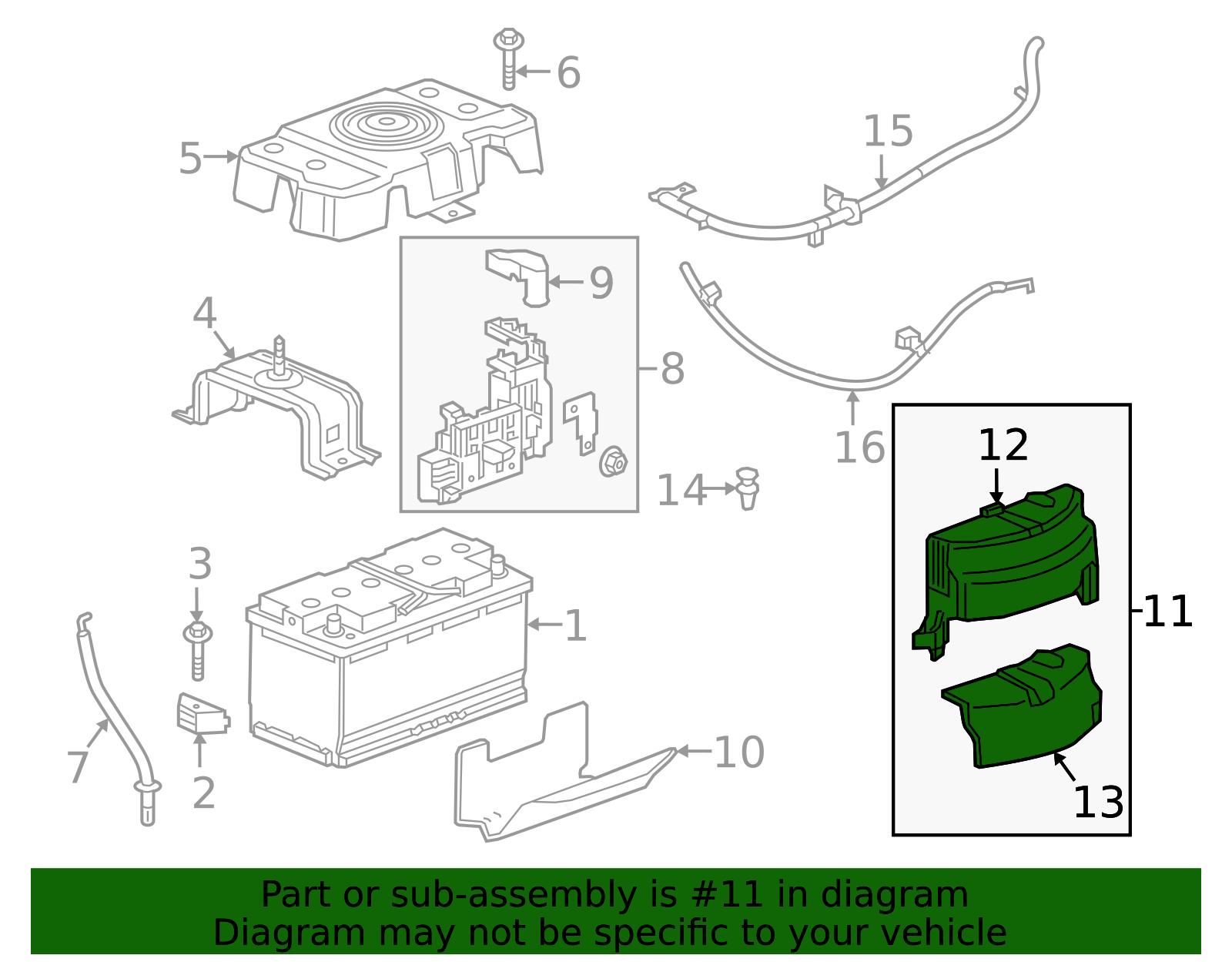 2016-2020 Cadillac CT6 Cover Assembly 84441536 GM | GMPartsDirect.com
