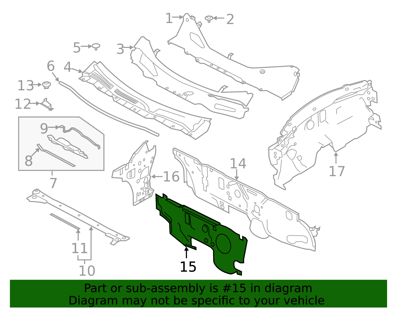 67810-9HK0A - Insulator-Dash, Lower Front 2019-2025 Nissan Altima ...