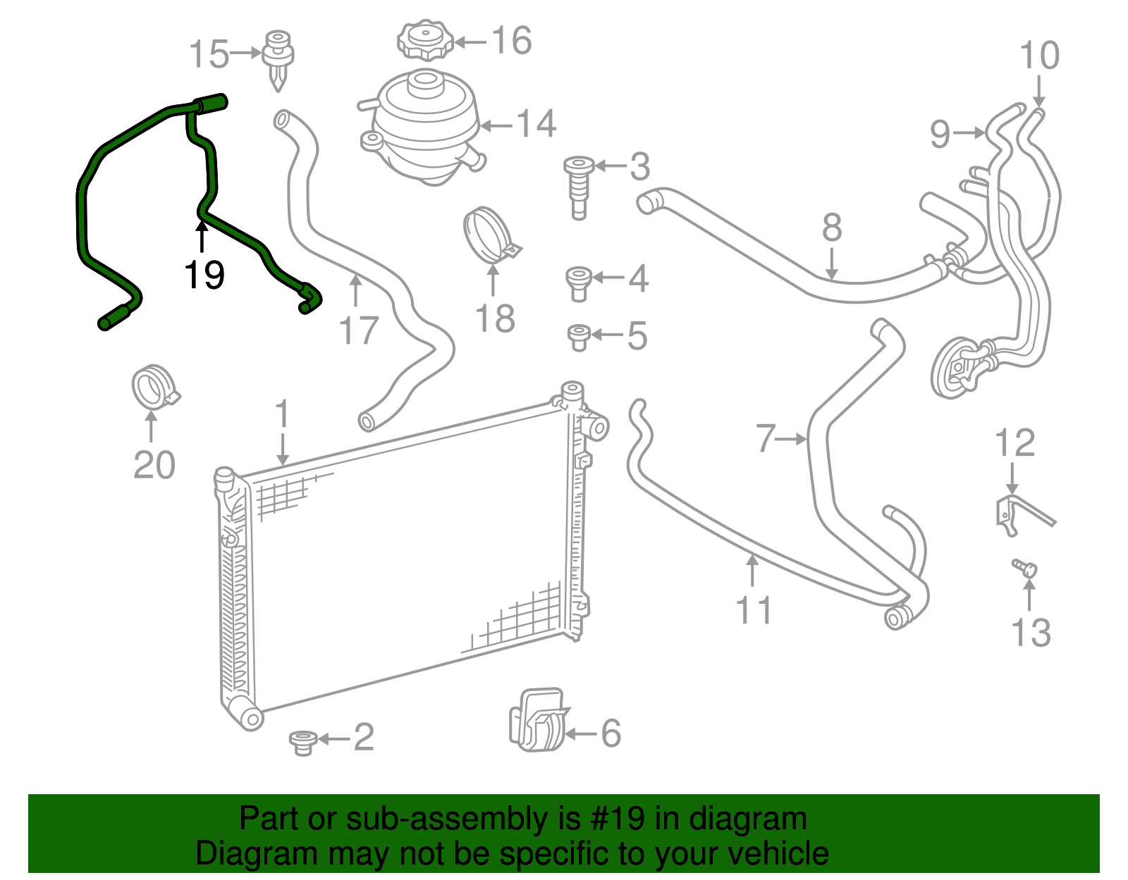 2003-2005 Land Rover Freelander Cooler Pipe PCH000211 | JaguarParts.com