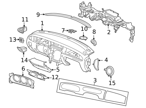Instrument Panel Components for 2005 Jaguar XJ8 | JaguarParts.com