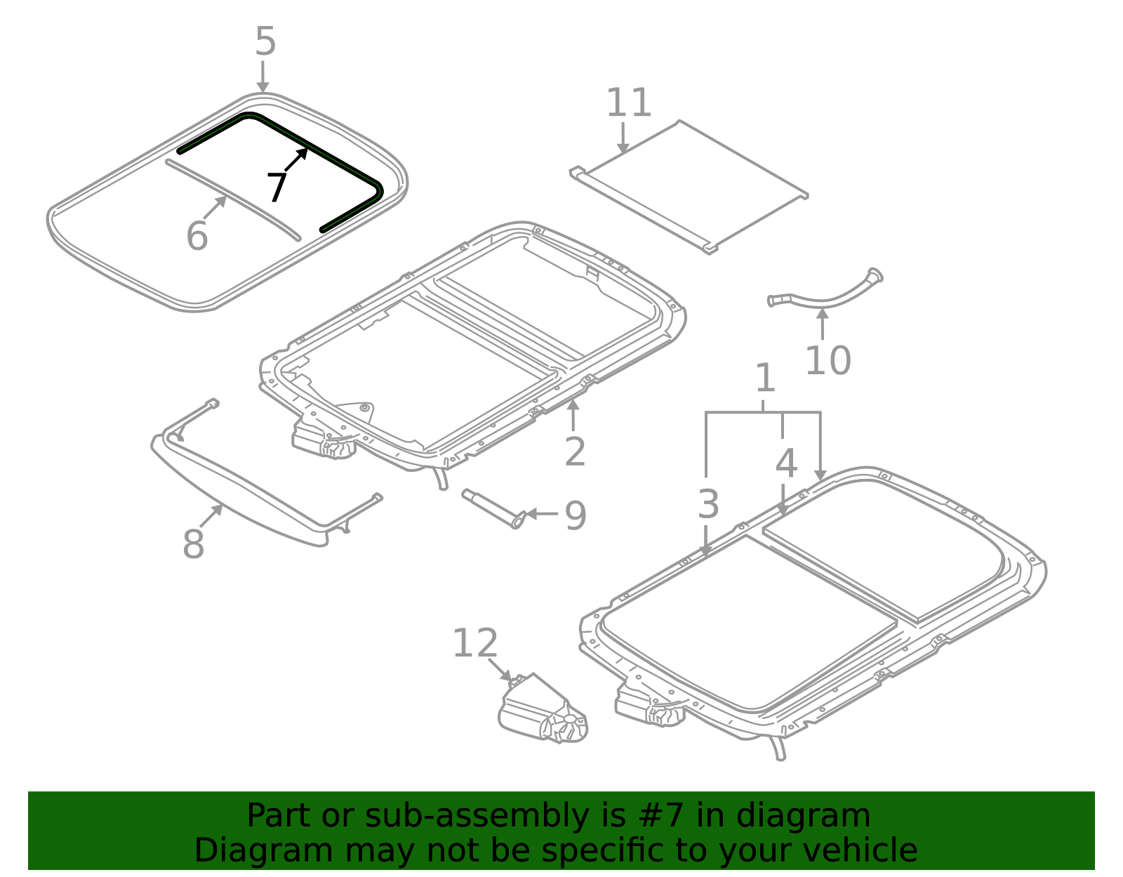 54-10-2-755-852 - Rear Weather-Strip | BMWPartsHub