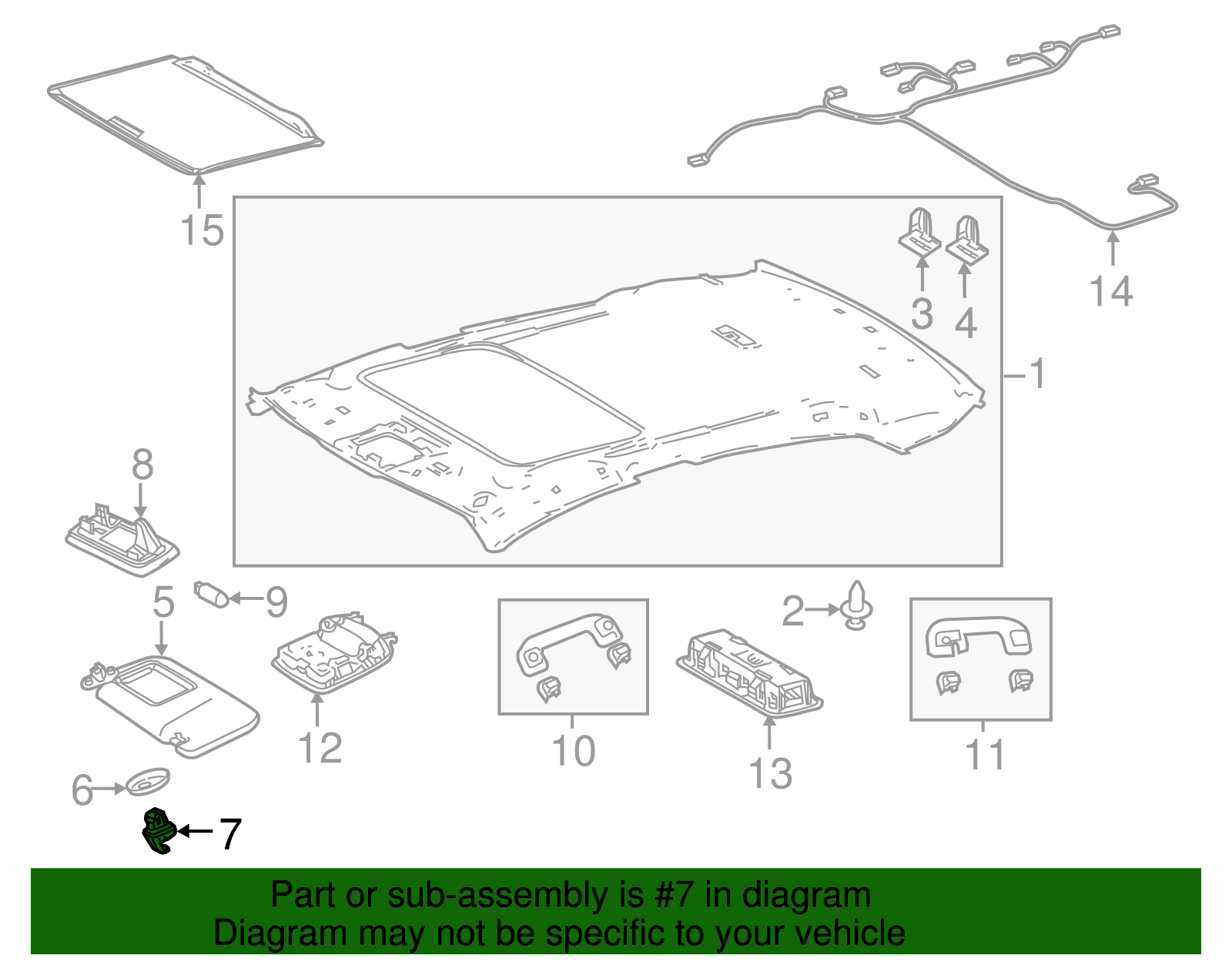 2018-2024 Toyota Camry Sun-Visor Holder 74348-04030-B1 | Toyota Parts ...