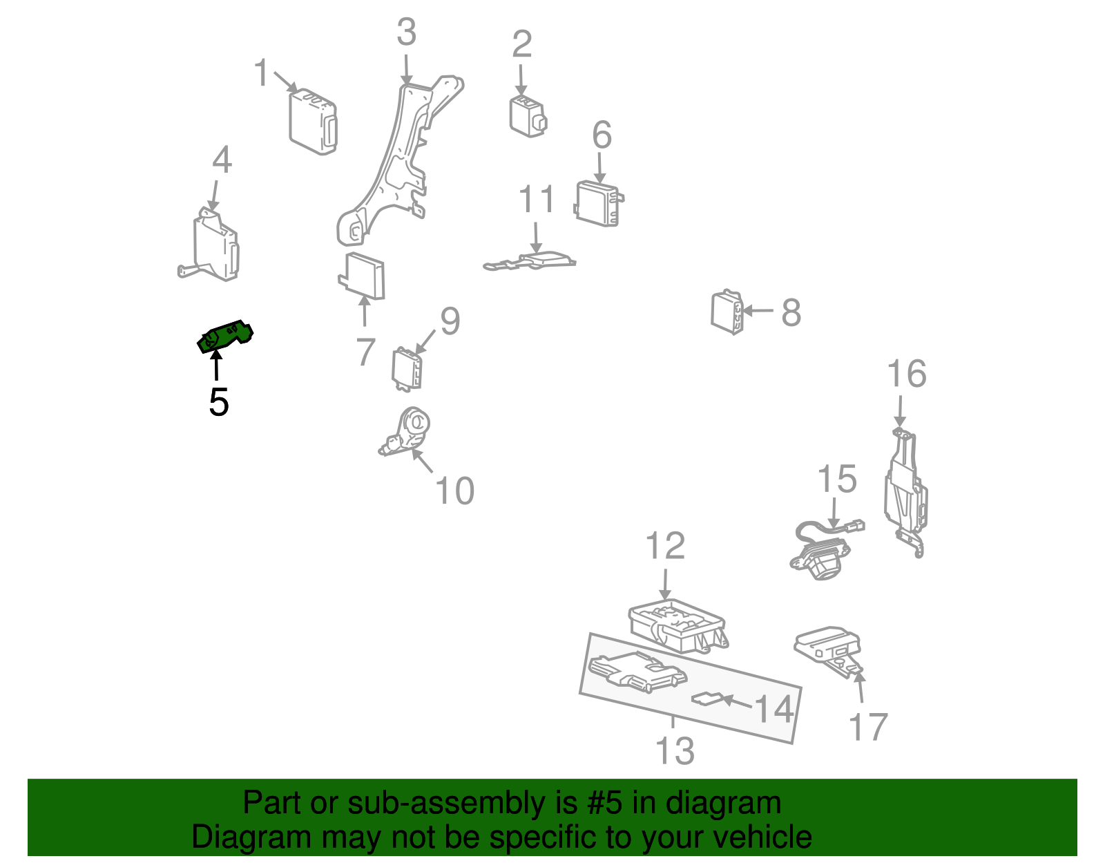 2004-2005 Lexus LS430 Engine Control Module (ECM) 89661-50693-84 ...