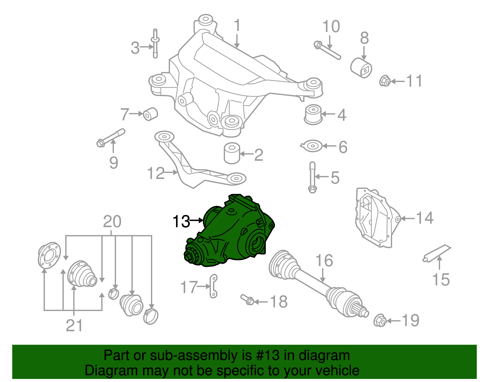 Genuine BMW 33-10-7-572-527 | Differential (I=4,27) | FREE Shipping on ...