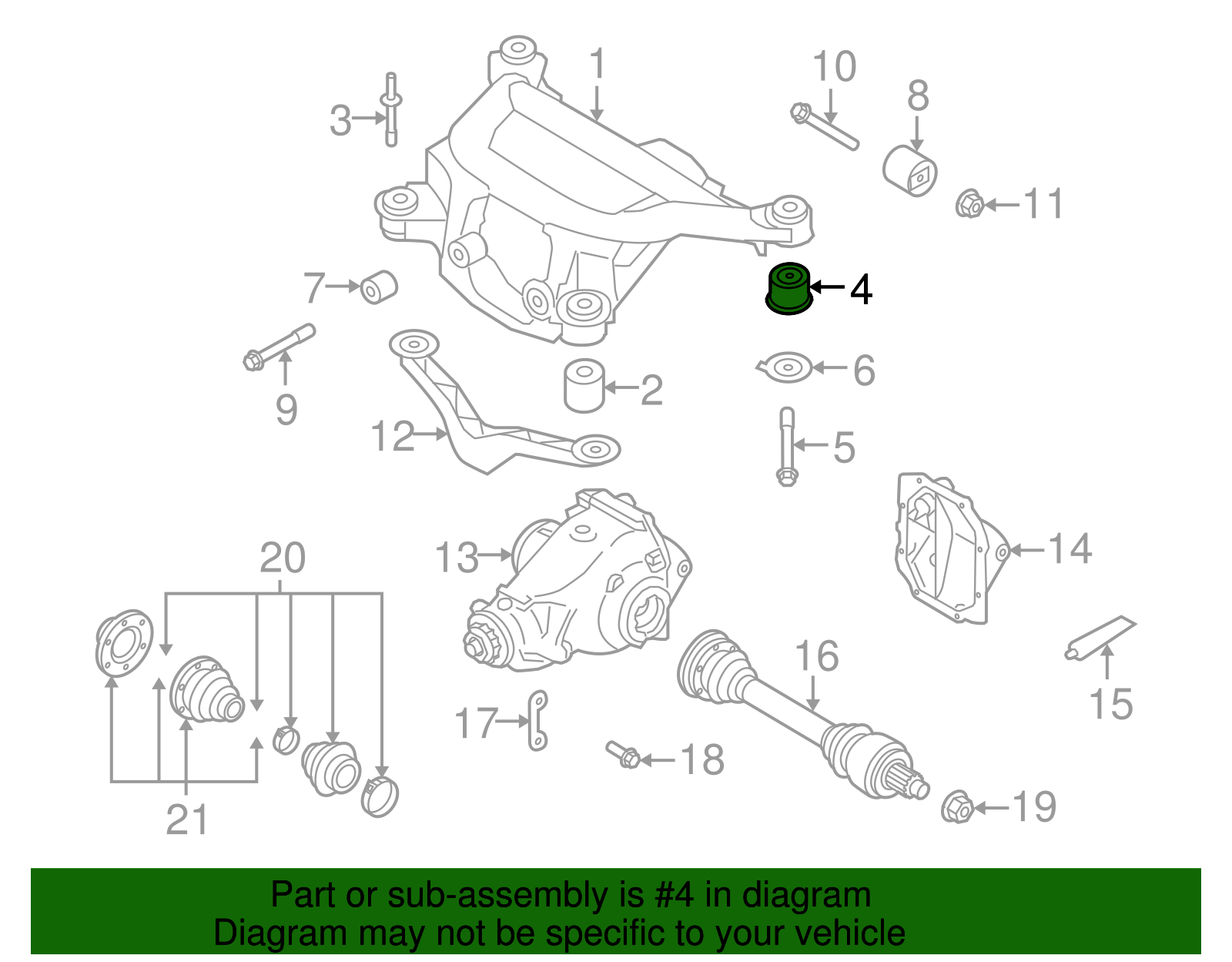 33-31-6-770-781 - Suspension Cross-Member Mount Bushing - 1999-2016 BMW ...
