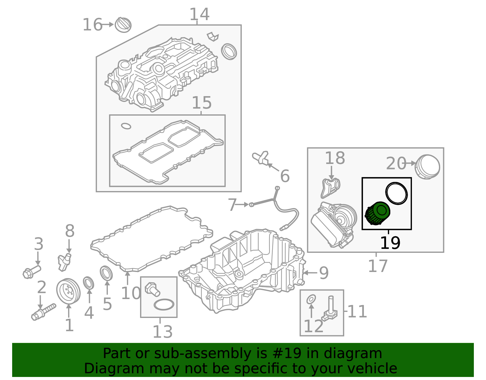 11427634292 - 2012 BMW Engine Oil Filter Element (11-42-7-634-292 ...