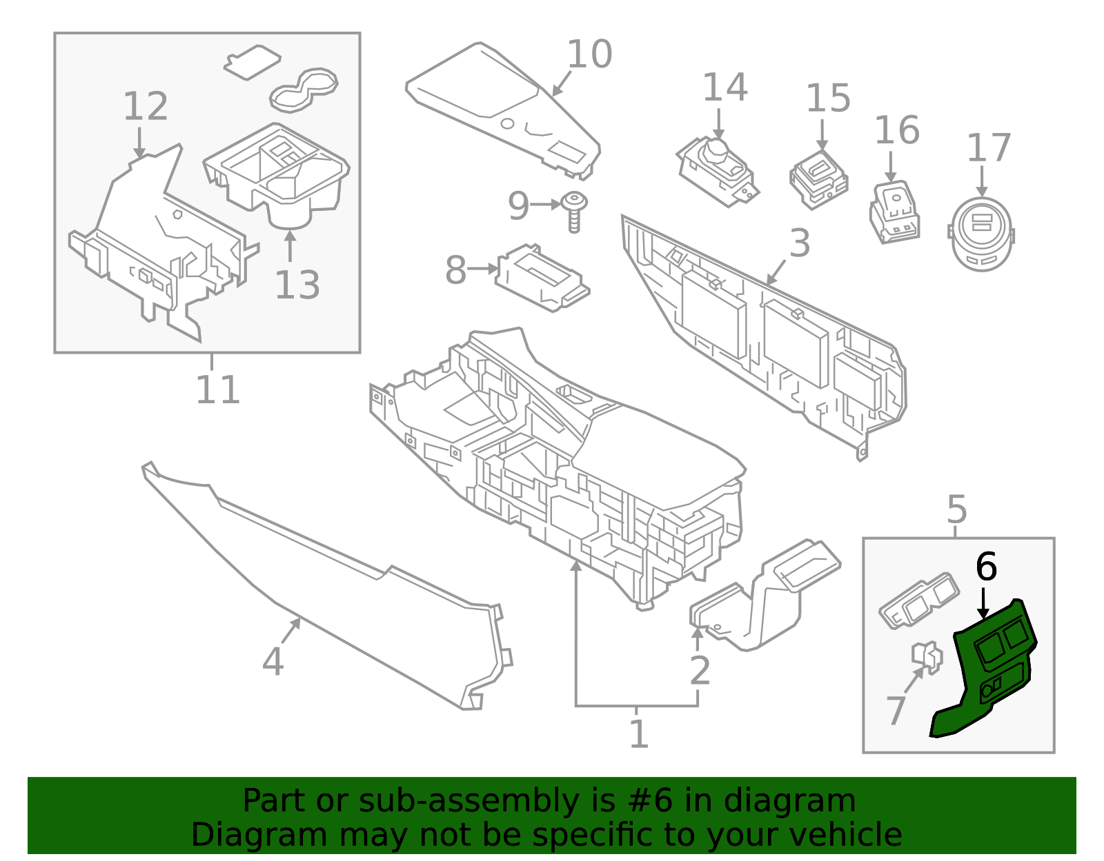 96931-9CM1A - High-Quality Console Panel for 2022-2024 INFINITI QX50 ...