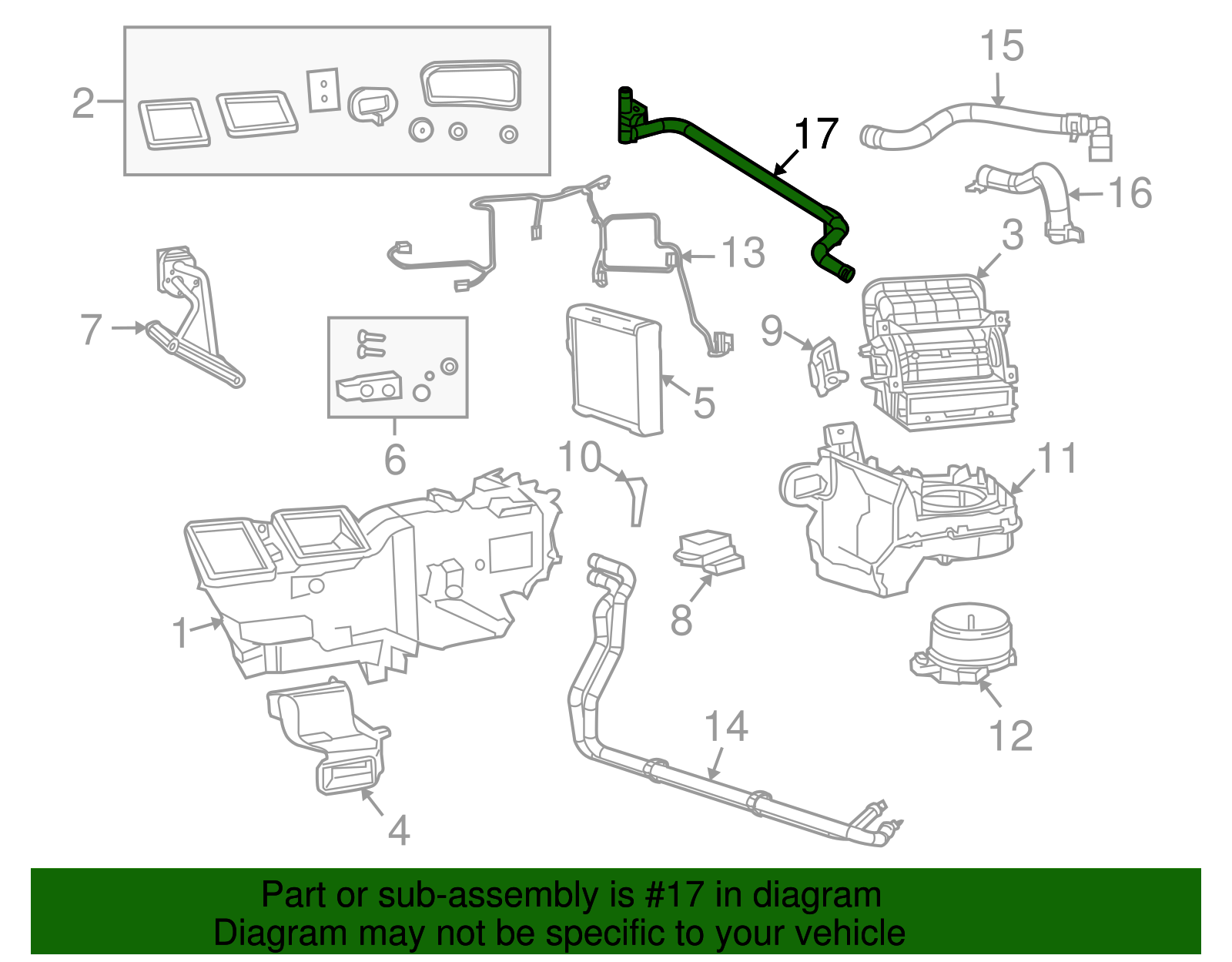 2010-2012 Mopar Tube 68048997AA | Mopar Parts Canada
