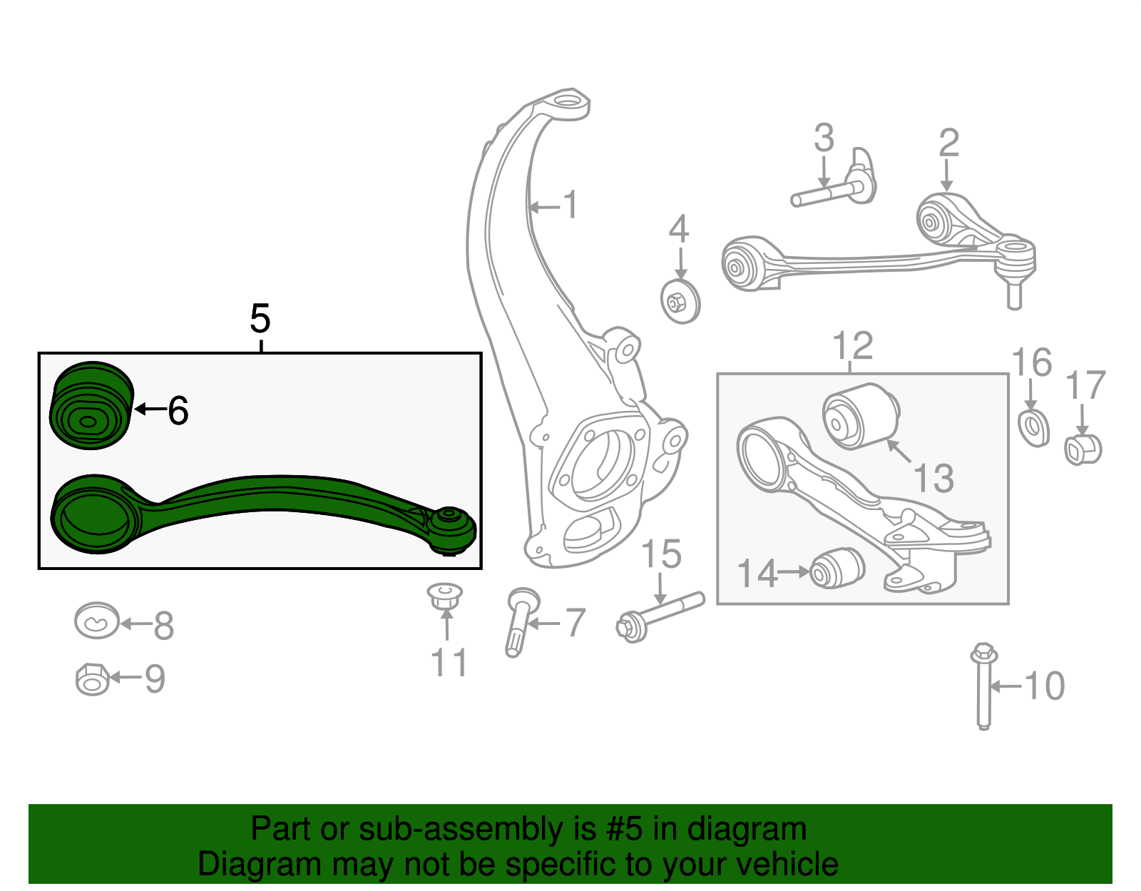 2010-2019 Jaguar Ft Lower Control Arm C2D49933 | OEM Parts Online