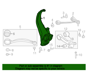 2010-2019 Jaguar Knuckle C2D33598 | JaguarParts.com