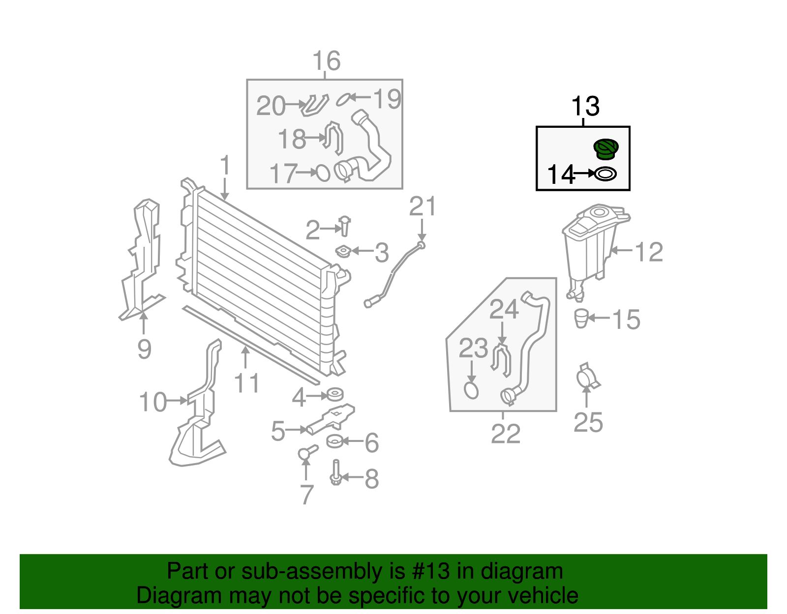 1998-2018 Audi Cap 3B0-121-321 | Genuine Audi Parts