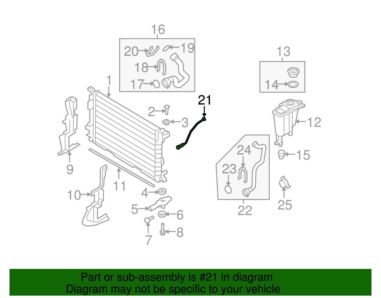 8K0-121-081-AB - Overflow Hose 2009-2012 Audi | Audi OEM Parts Guy