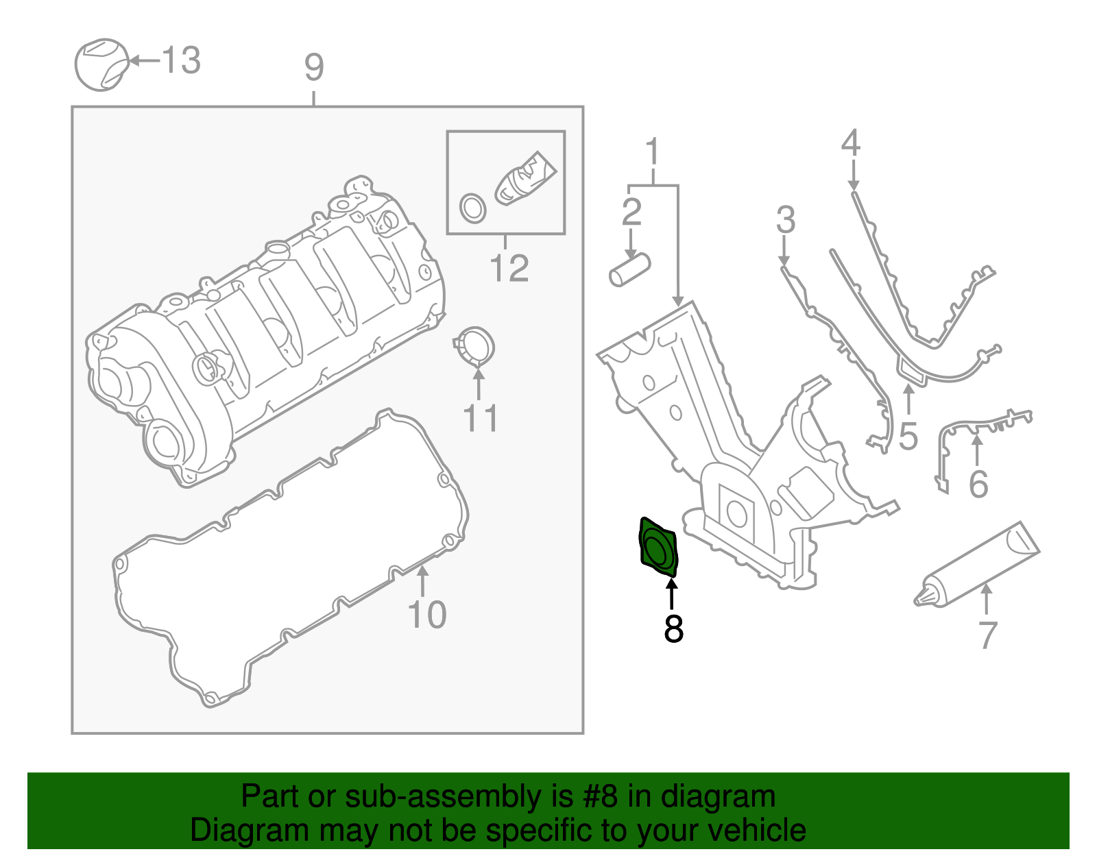2003-2018 Porsche Front Cover Seal 948-101-910-20 | OEM Parts Online