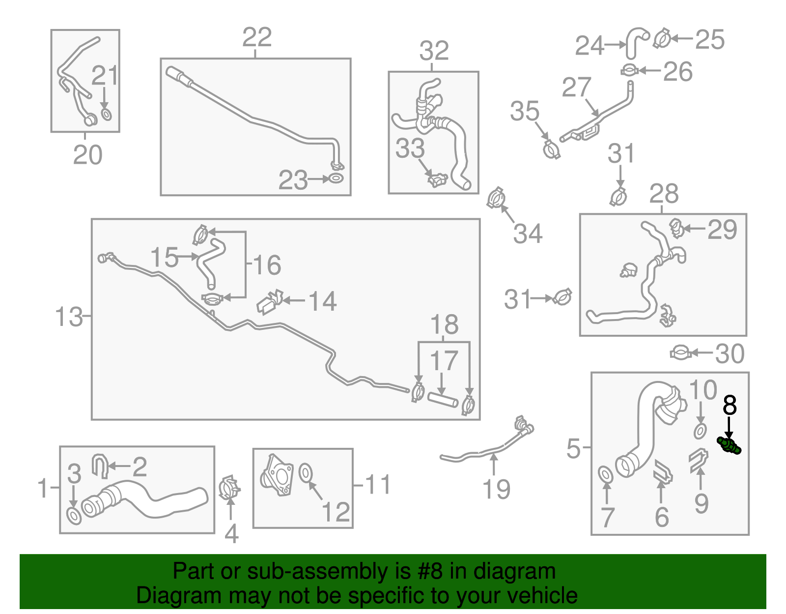 2013-2020 Audi Engine Coolant Temperature Sensor 079-919-523-B | Audi Parts