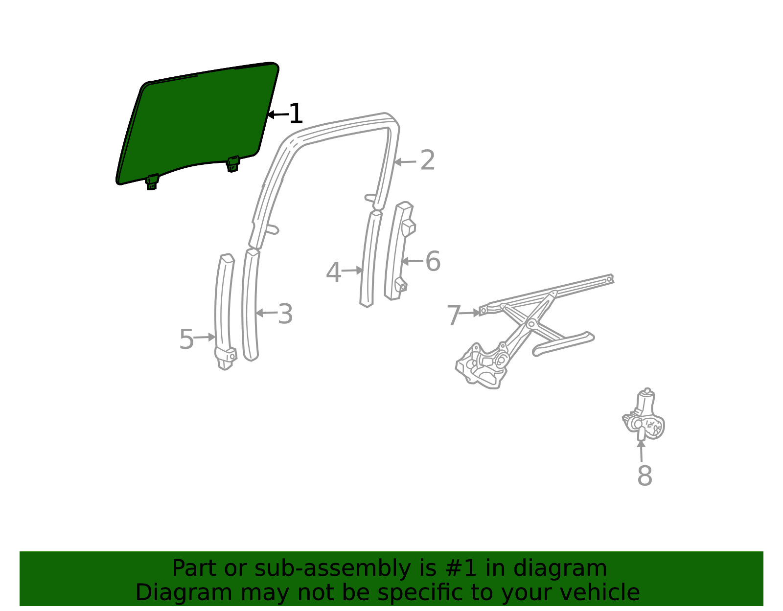 2005-2015 Toyota Tacoma Door Glass 68104-04040 | OEM Parts Online